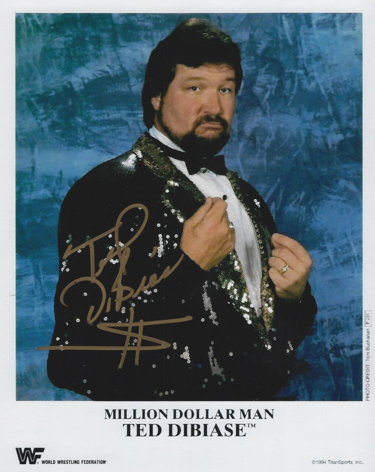 Ted DiBiase Signed Autographed 8x10 Photo - WWE NWO Hall Of Famer - w ...