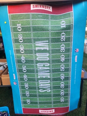 *New* Smirnoff Football Field Mat Mancave, Bar, Outside Decor | eBay