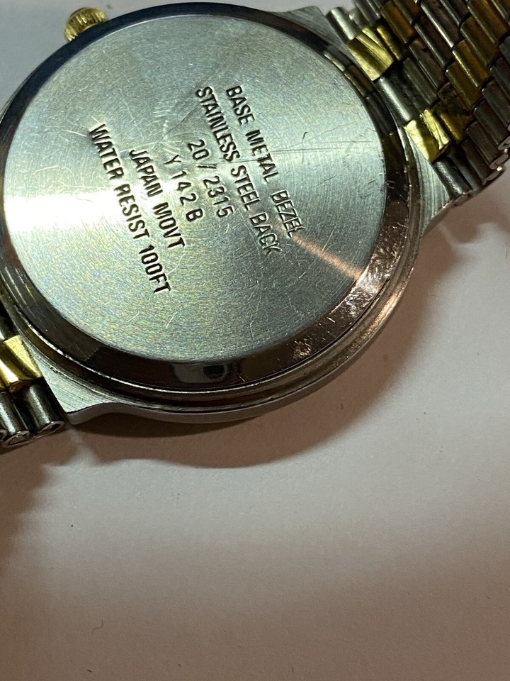Chateau Watch - Men's-Ladies 2 Tone - Quartz - Date - EXCLNT Condition ...