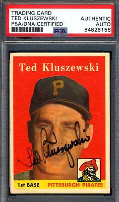 Ted Kluszewski PSA DNA Signed 1958 Topps Autograph | eBay