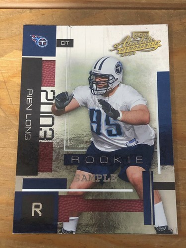Rien Long Rookie #139 Silver Sample 03 Playoff Absolute Memorabila | eBay