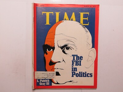 Time Magazine FBI in Politics L. Patrick Gray III March 26 1973 1M | eBay