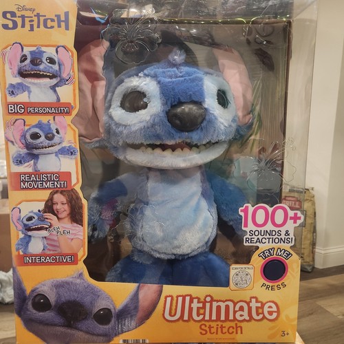 Disney Stitch Ultimate Stitch Interactive 17" Plush Toy, 100+ Sounds ...