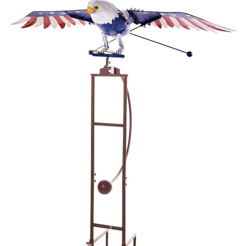 Jumbo 76 Inch Kinetic Patriotic Eagle Garden Stake with 56 Inch Wing ...