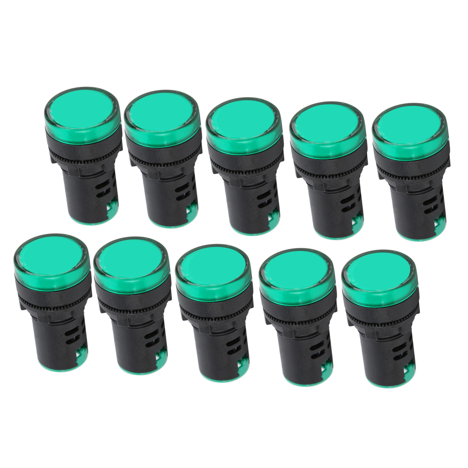 10PCS AD16‑22DS LED Indicator Light Green LED Lamp For Indication | eBay UK