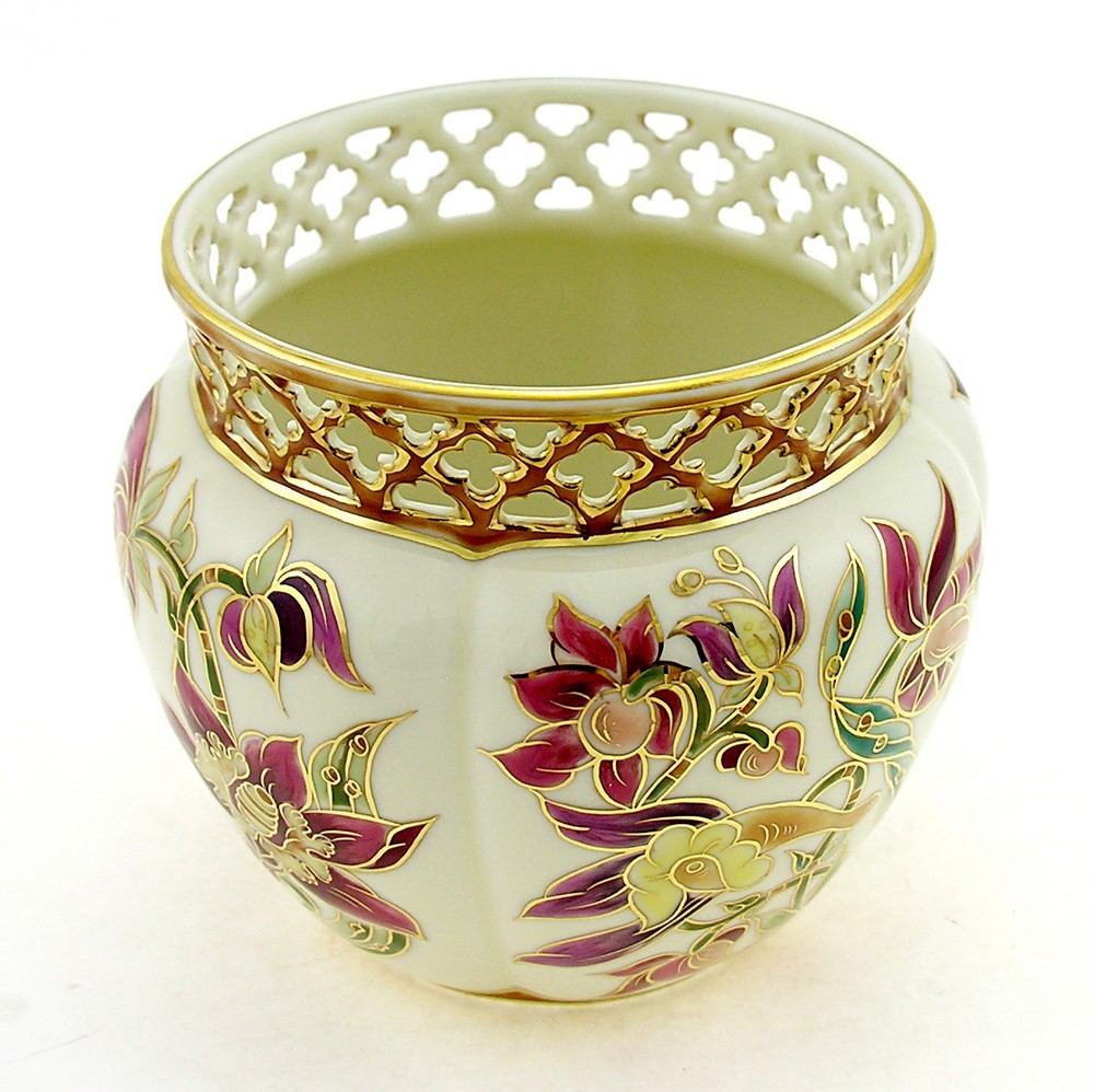 Small Zsolnay Natural Color Cachepot | eBay