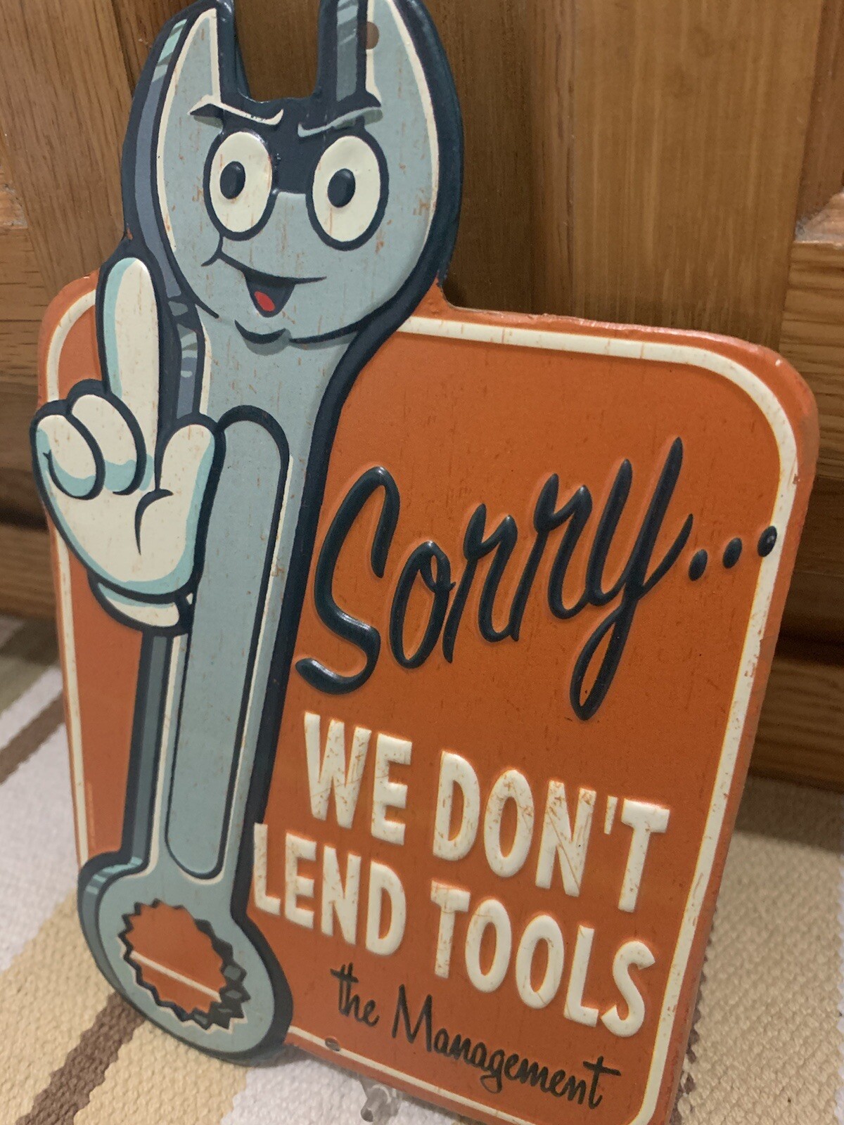 Don’t Lend Tools Metal Sign Vintage Style Wall Decor Management Parts ...