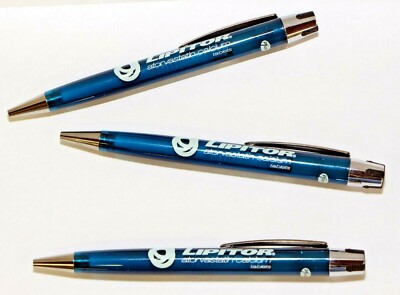 Drug Rep Pens 3 ( Lipitor ) Translucent Blues Metal and Plastic New | eBay