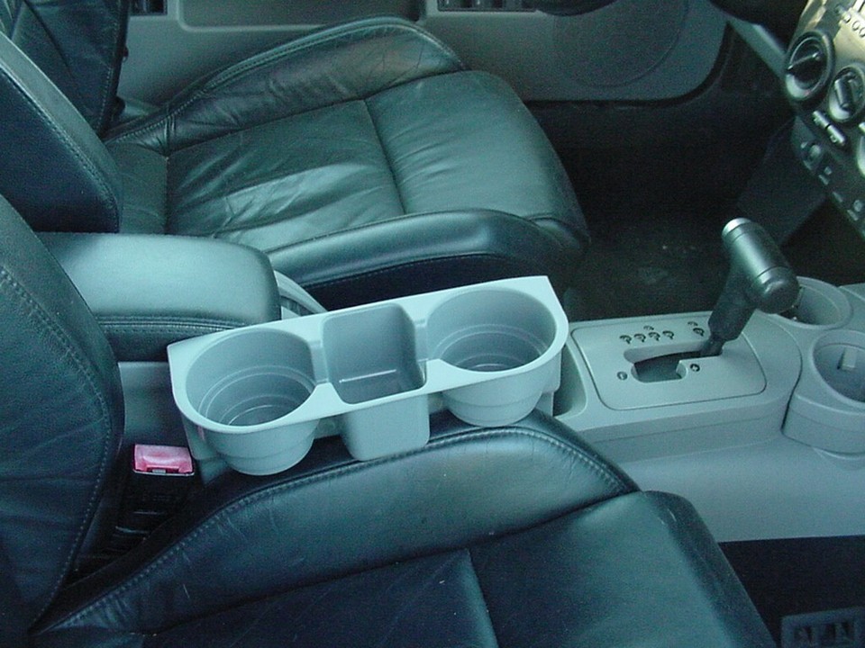 GRAY Chrysler Crossfire double Cup & Cell Phone ipod Holder lighter no ...