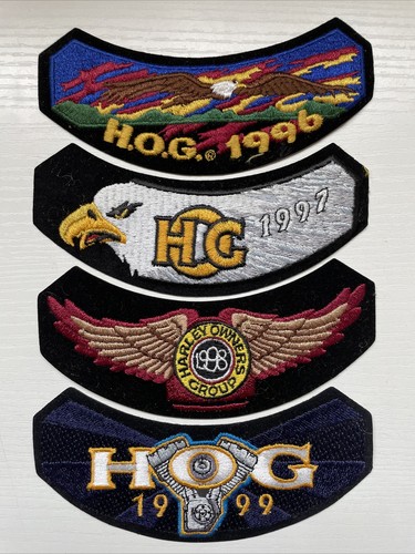 1996-99 HOG Membership Rocker Patch HARLEY DAVIDSON OWNERS GROUP HD MC ...