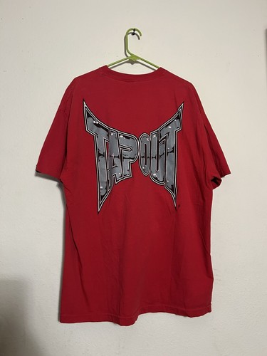 VTG Y2K 2000s UFC TAPOUT BIG METAL LOGO RED T SHIRT SIZE XXL | eBay