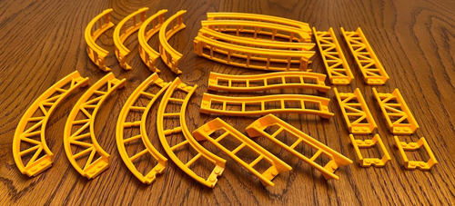 Bright Light Orange Lego Roller Coaster Track Rail 10303 - 22 Total ...
