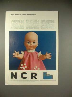 1966 NCR Computer Ad - No Excuse for Baldness | eBay