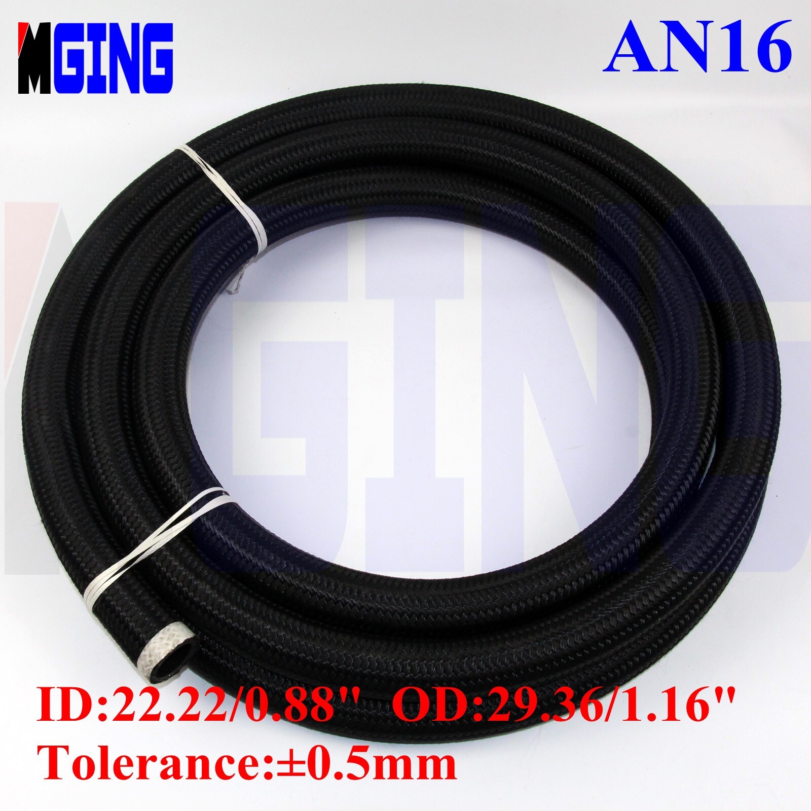 an16 16an NYLON STEEL BRAIDED OIL FUEL GAS Radiator LINE HOSE 10FT/3M ...