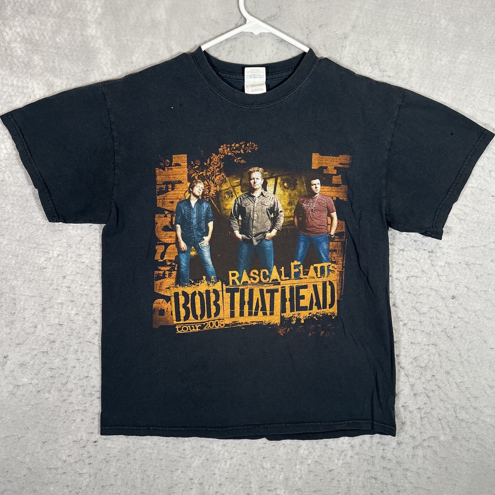 A1 Rascal Flats Band Bob That Head Tour 2008 T Shirt … - Gem