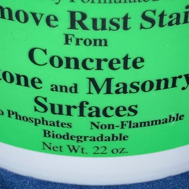 Singerman Laboratories Rust Remover for Concrete Stone Masonry Surfaces ...