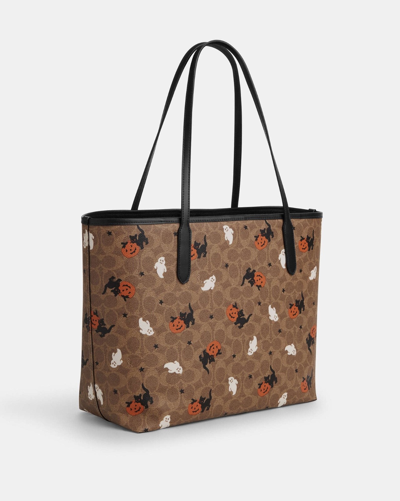 NWT Coach CW450 City Tote In Signature Canvas With Halloween 2024 🎃💀 | eBay