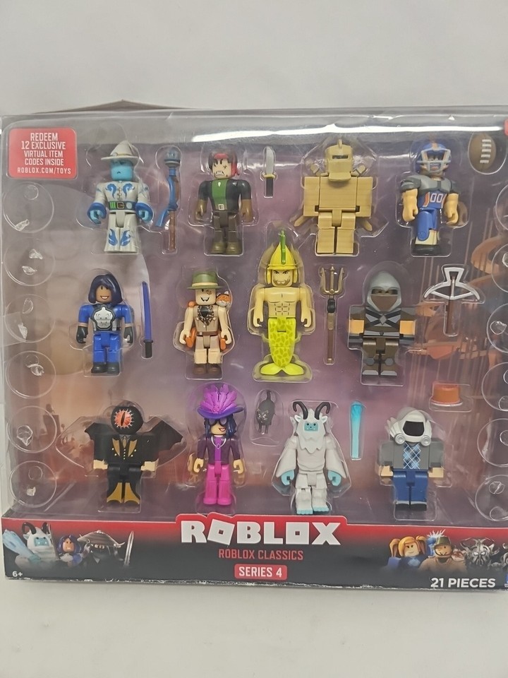 EXCLUSIVE ROBLOX SERIES 4 Roblox Classics 12 Action Figures Open Box No ...