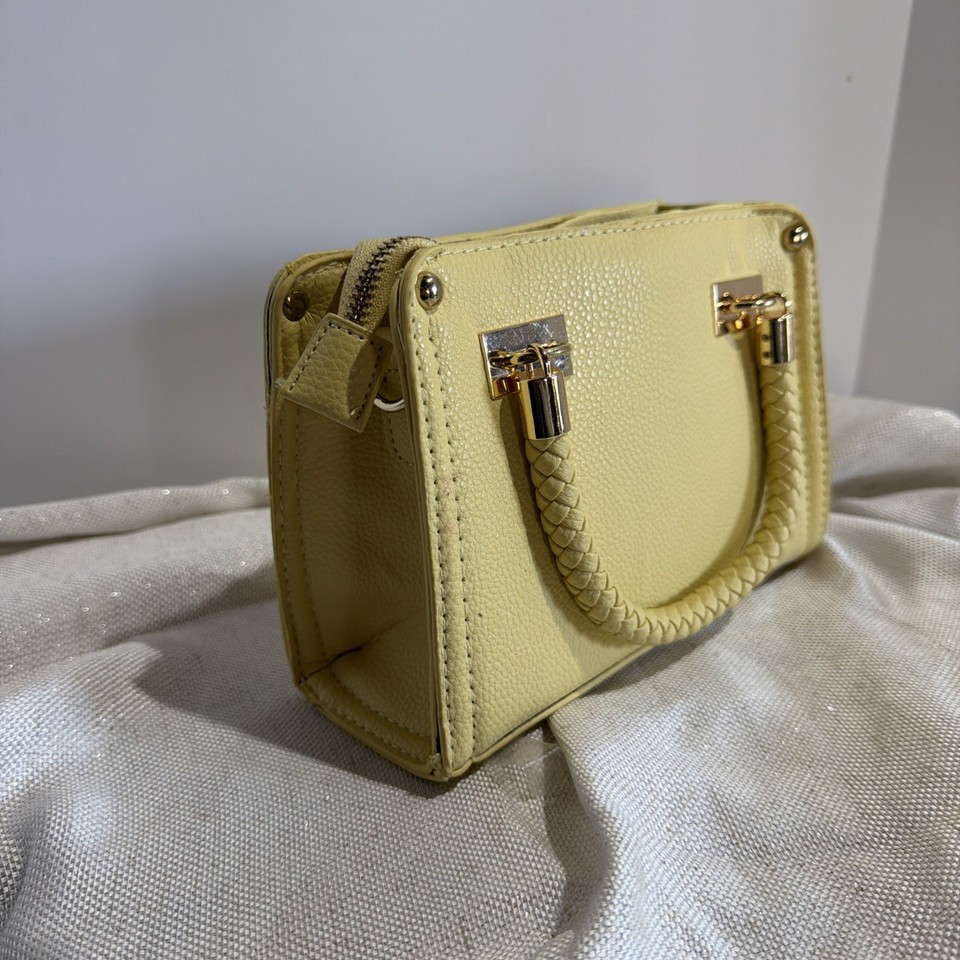 Bebe Alexandra Small Satchel – Blonde – Gold Hardware – NWT ...