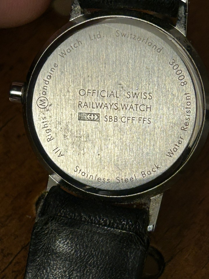 Mondaine Official Swiss Railway Watch SBB CFF FFS All Original Leather ...