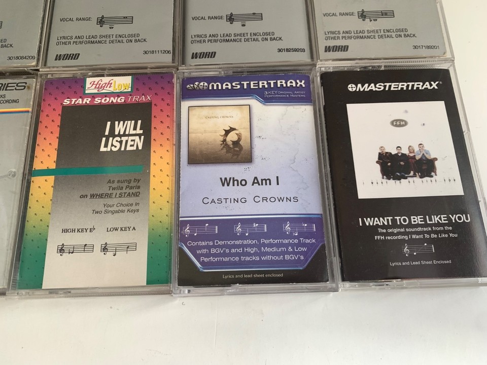 Lot of 15 - Christian Church Cassette Accompaniment/Performance Tracks ...