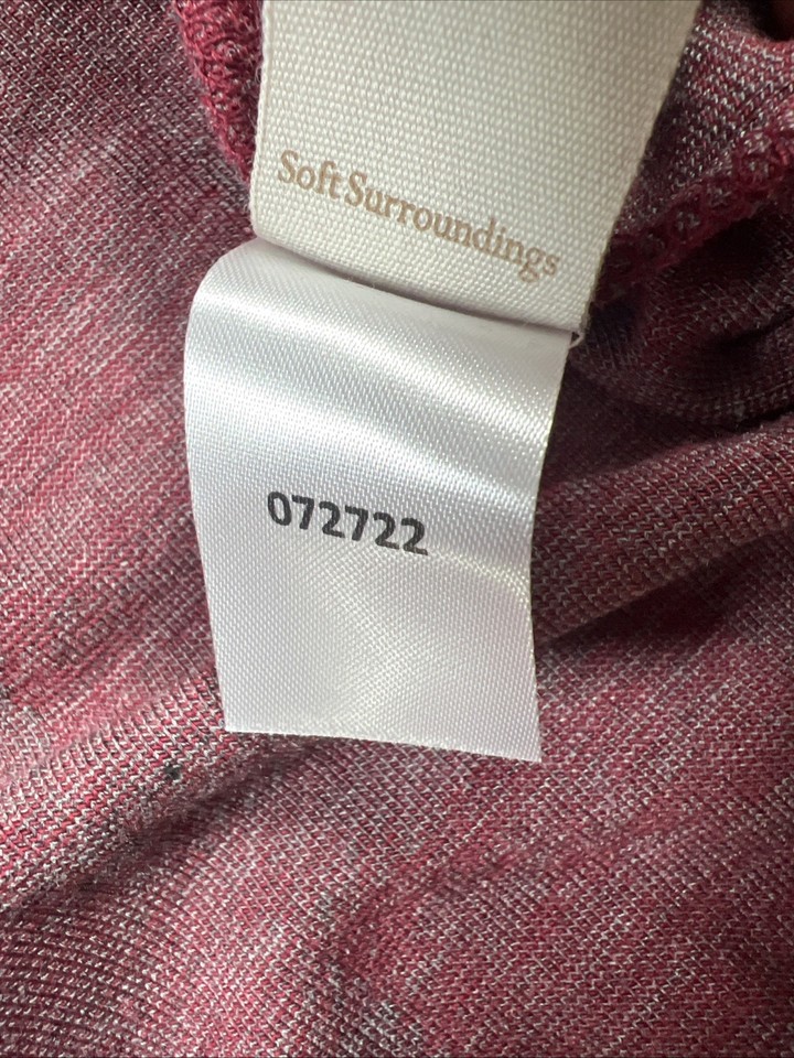 Soft Surroundings Red Mad About Plaid Tunic Women’s Size M Shirt Soft ...