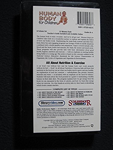 Human Body for Children : All About Nutrition and Exercise [VHS Tape ...