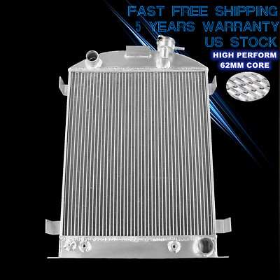 64MM 3 Row Aluminum Radiator for 1930 1931 Ford Hi-Boy Hot Rod Model A ...