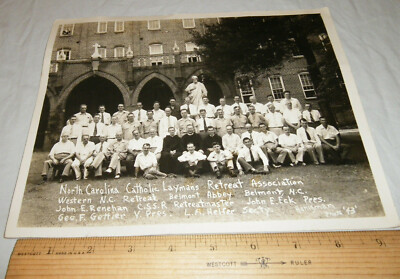 1943 North Carolina Catholic Layman Retreat Association Belmont ...