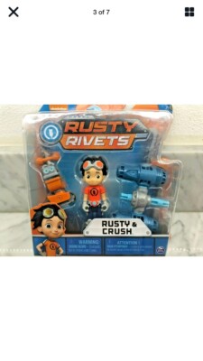 Nickelodeon Rusty Rivets Build Me Rivet System Rusty & Crush Figure Set ...