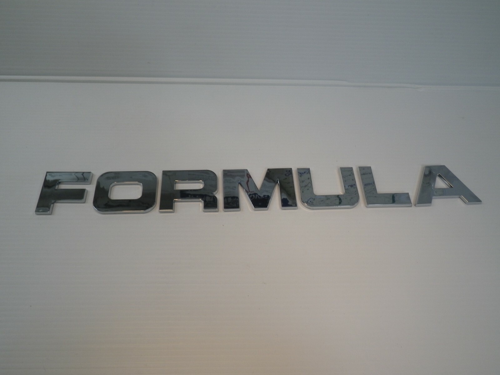 NEW OEM FORMULA BOAT LETTER SET # 246504TAGKIT 2-1/4" CHROME PLASTIC ...