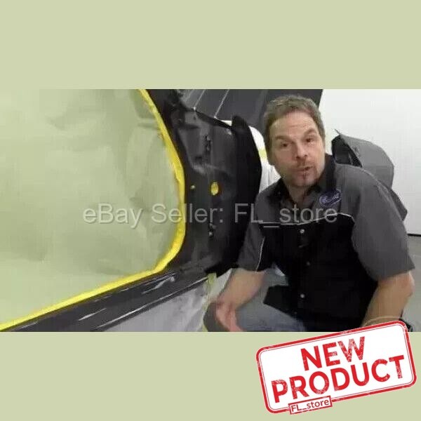 16" Wide Green Paint Overspray Mask Off Paper 625 Feet Roll Auto Body ...