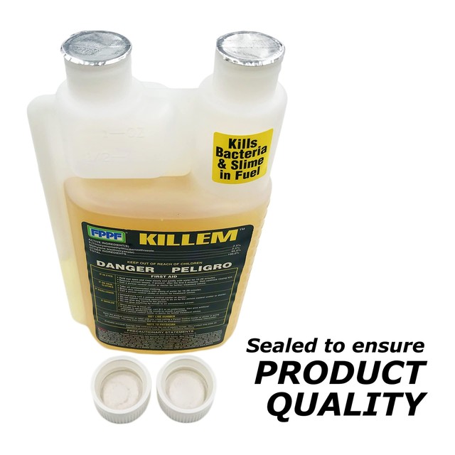 FPPF 00119 Killem Biocide 16 Oz. Bottle Treats 1920 Gallons of Diesel ...