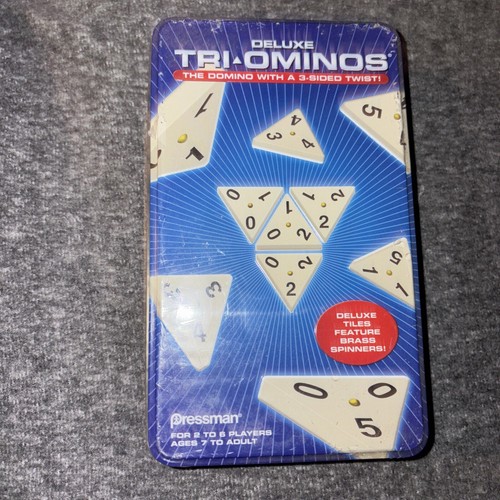 Deluxe Triominos Game in Sealed Tin - Tri-Ominos by Pressman Toys | eBay