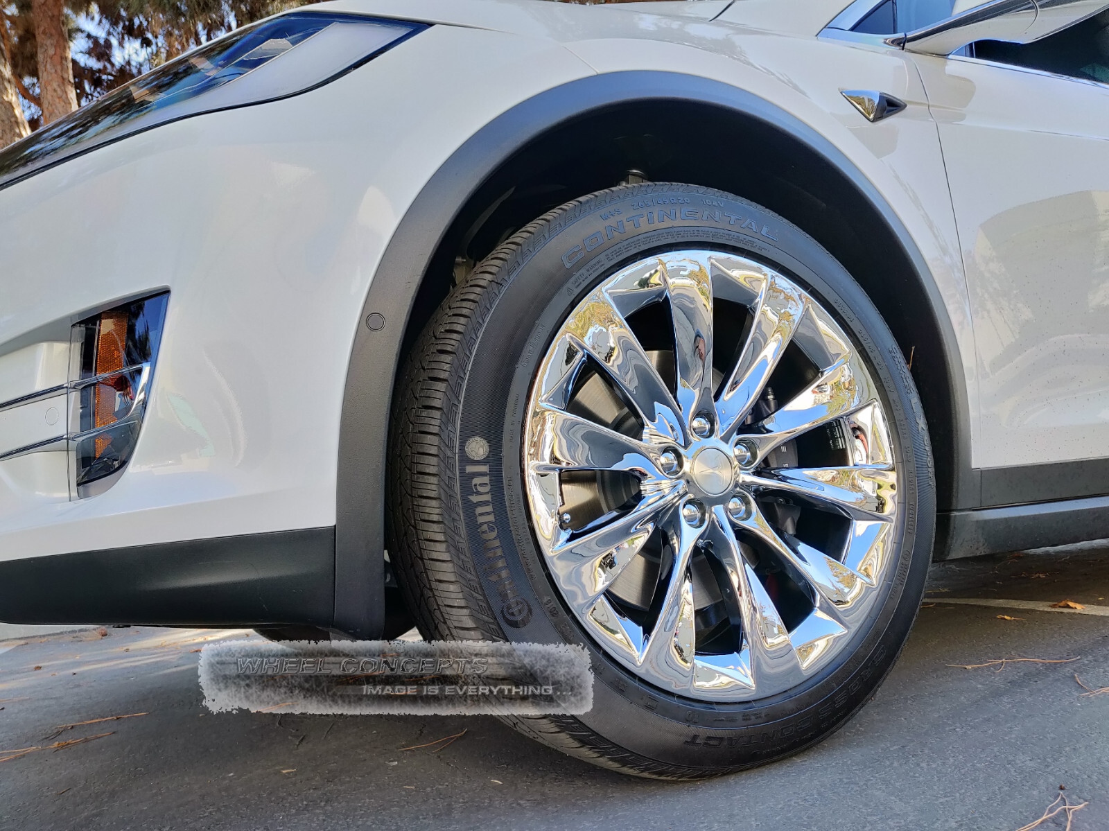 20" Tesla Model X Chrome-Plated Factory OEM Wheels Rims | Set of 4 ...