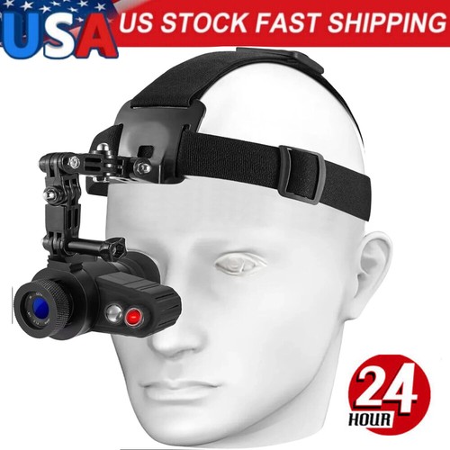 USA Head Mounted Night Vision Goggles NVG 7X Magnification 350M Visual ...