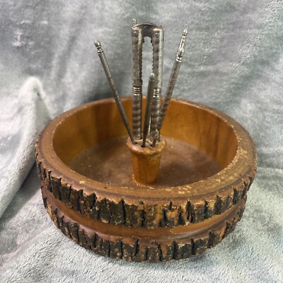 Bowls - Tree Bark Nut Bowl