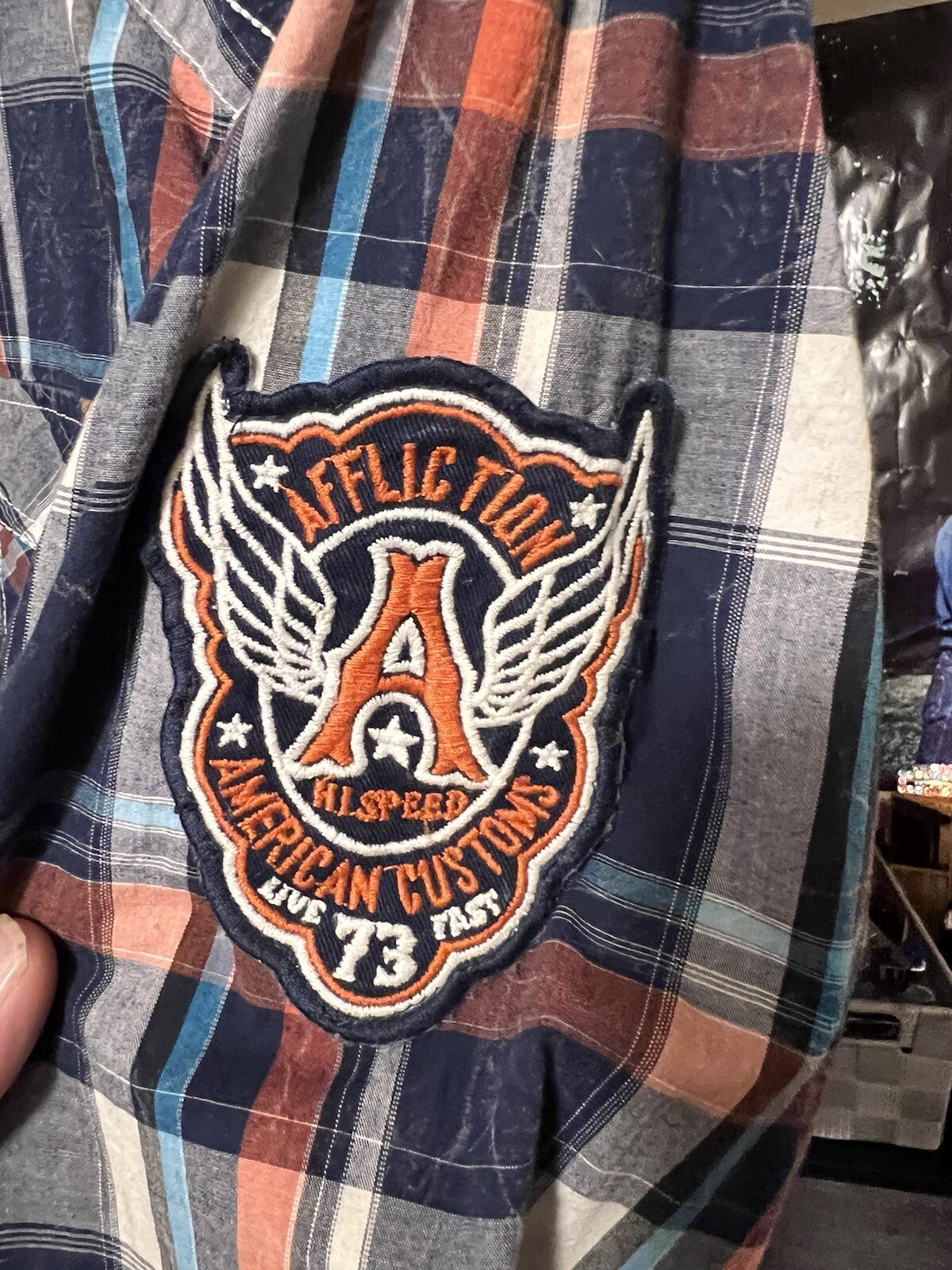 Rare Core/Classic Affliction American Customs Button… - Gem