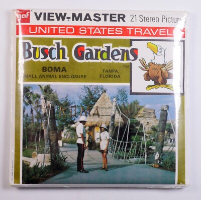 View-Master Busch Gardens BOMA Small Animal Enclosure Florida 3 reel ...