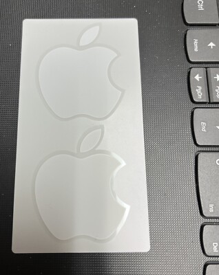 Authentic Apple White Logo Sticker Decal iphone ipod | eBay