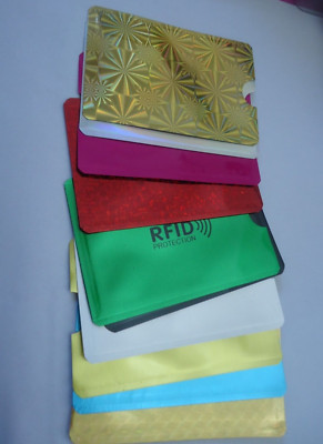 10-RFID Credit Debit ID Card Sleeve Protector Blocking Safety Shield ...