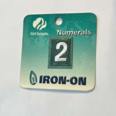 Girl Scout Numerals Iron On Patch Number 2 NEW from 2012 | eBay