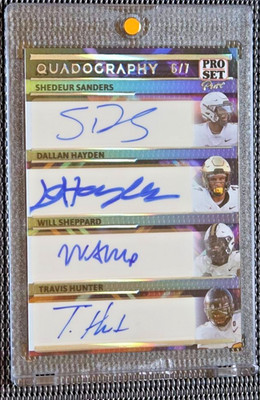 ‼️2024 Leaf ProSet TRAVIS HUNTER SHEDEUR SANDERS HAYDEN SHEPPARD RC ...