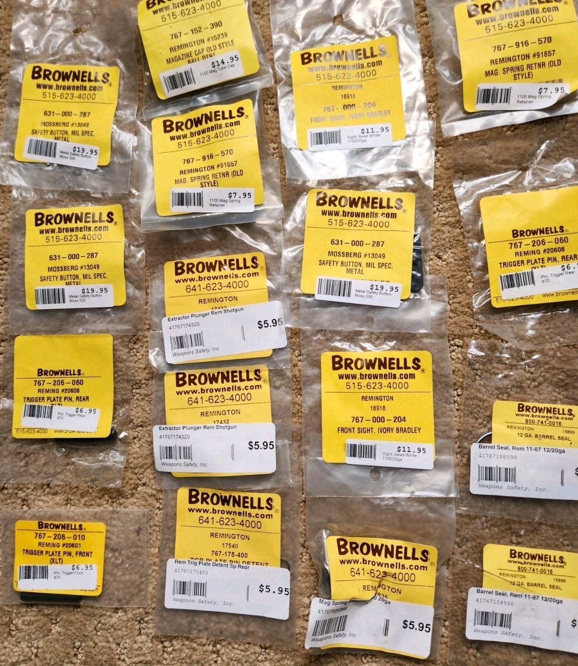 Gunsmithing Parts - Remington and Mossberg Shotgun Extractors, Safeties ...