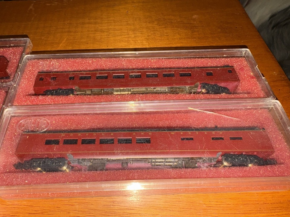 5 CON-COR N SCALE N&W Lightweight PASSENGER CARS / TRAIN IN BOXES | eBay