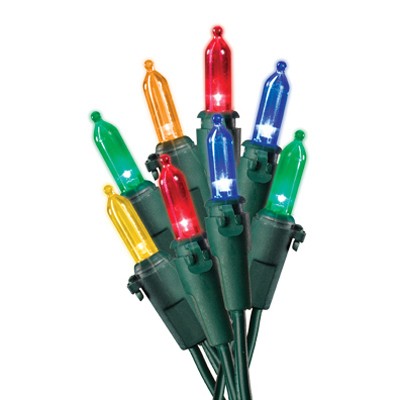 Christmas LED String Light Set, Multi Color, 50 Mini Lights - 40832-88A ...