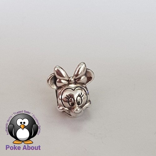 Genuine Pandora Disney Minnie Mouse Portrait Face Head Silver Charm ...