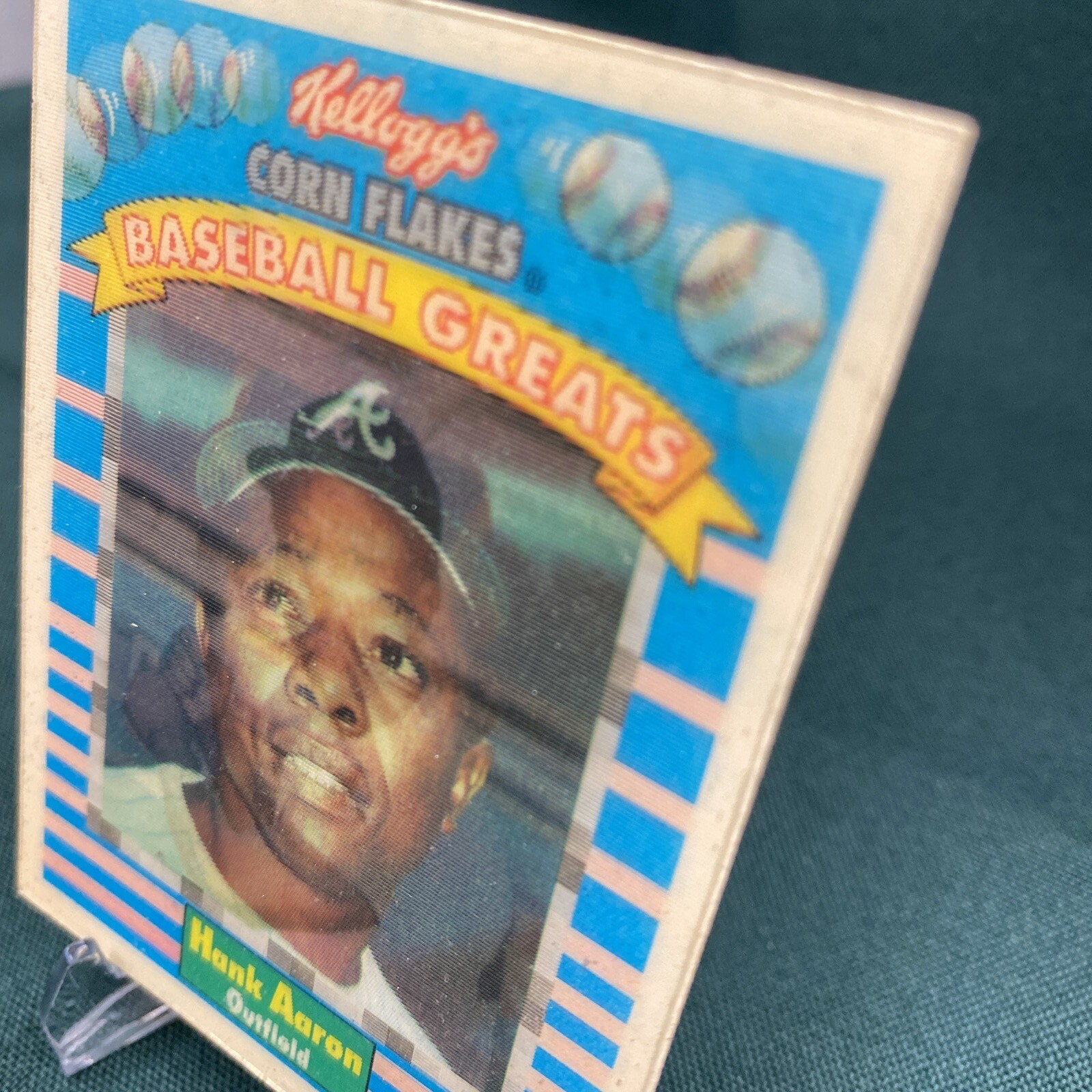 *RARE*1991 Kelloggs Corn Flakes #2 HENRY HANK AARON 3-D Baseball Greats #2 of 15 | eBay