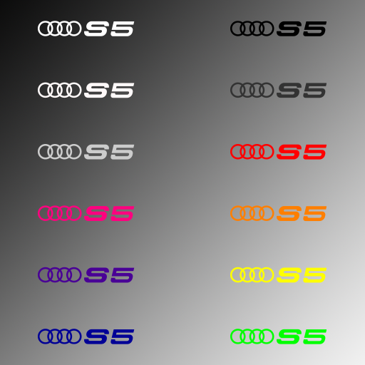 4x Audi S5 Door Handle Decal Sticker 3.0T Premium Plus Quattro AWD | eBay