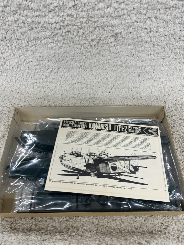 Hasegawa Kawanishi Type-2 ( Emily) Flying boat (HBK2) 1/72 - JAPAN NAVY ...